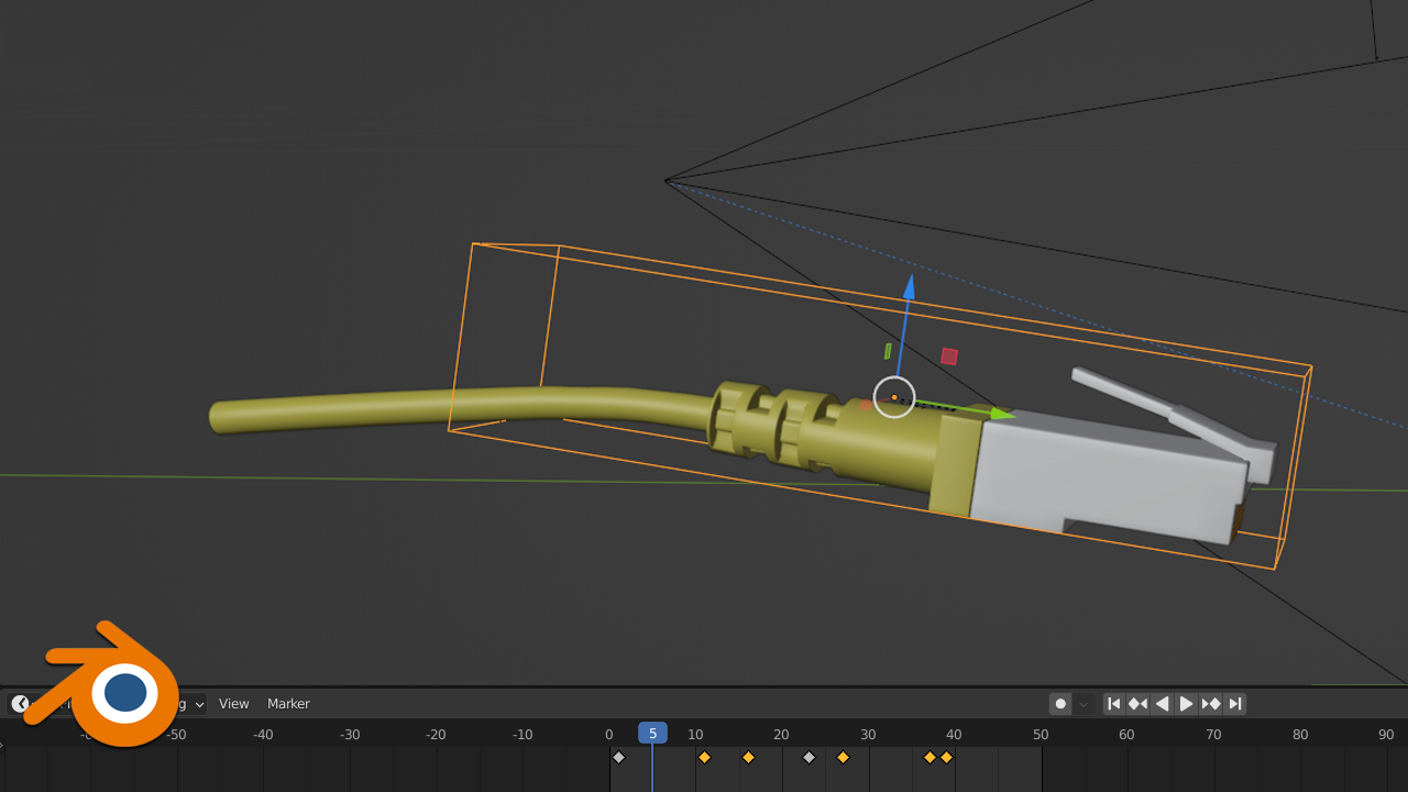 Ethernet cable - Movie Scene - Blender Tutorial - Cinematography in ...