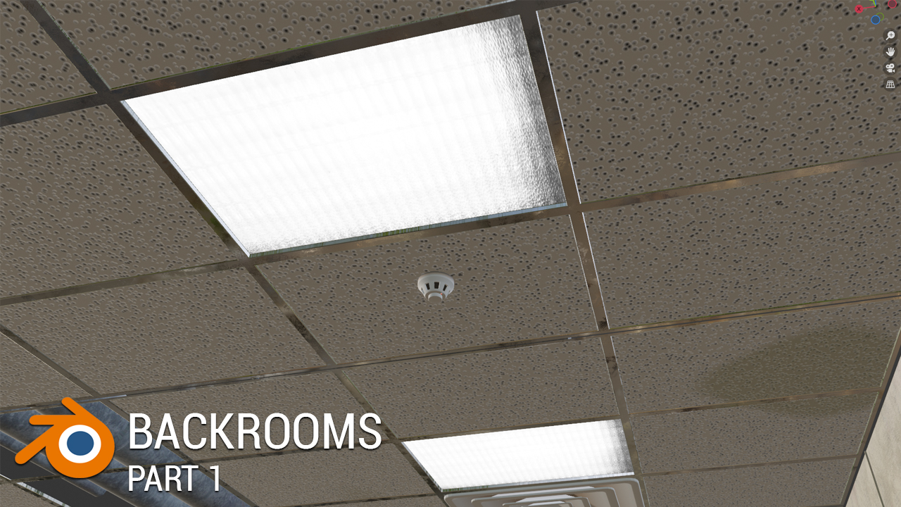 Backrooms - 4h 40 min tutorial - Cinematography in Blender - Tutorials