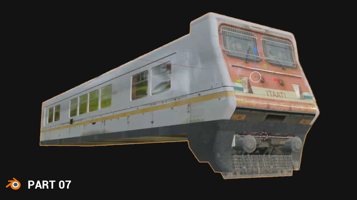 A quick way to model and texture anything in Blender - Train - step-by ...