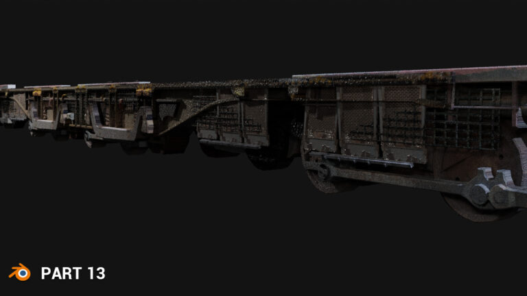 A quick way to model and texture anything in Blender - Train - step-by ...